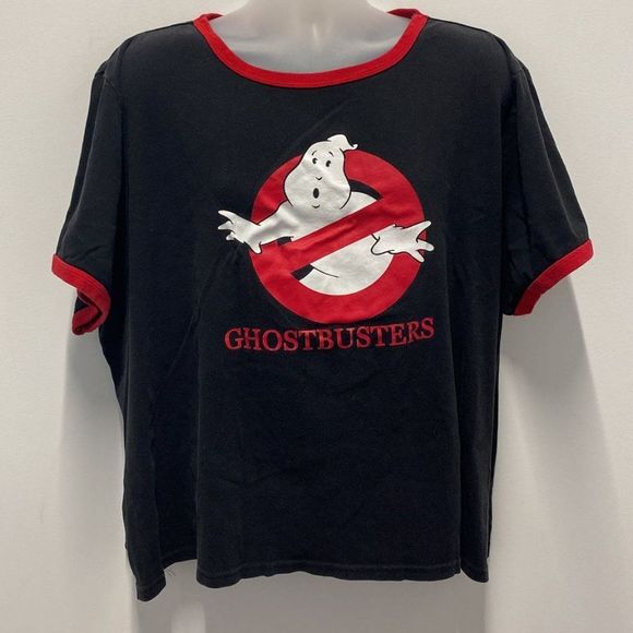 Ghostbusters | Shirts | Vintage Ghostbusters Womens Black Tshirt Size S ...